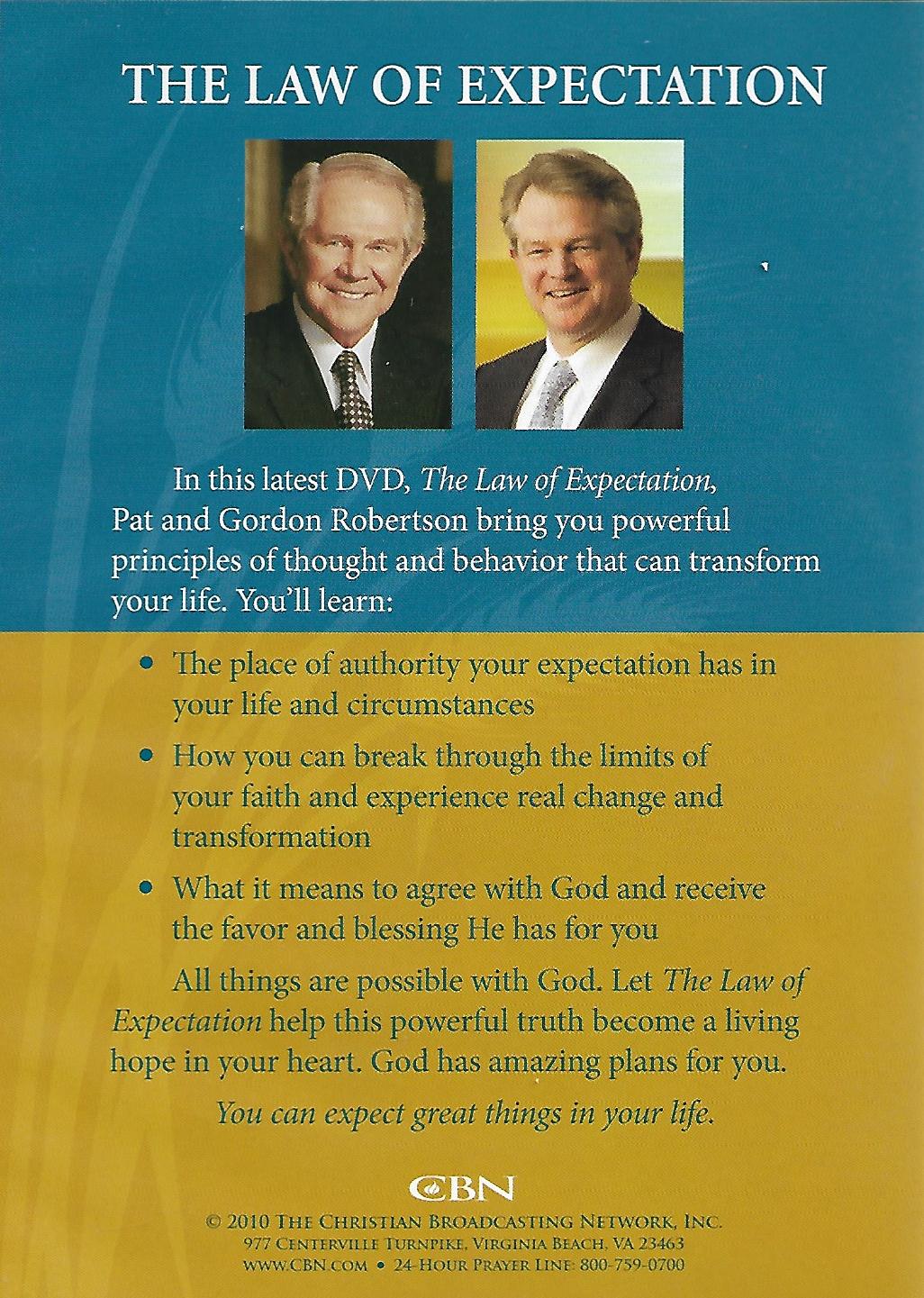The Law Of Expectation By Pat & Gordon Robertson – Truth & Sincerity