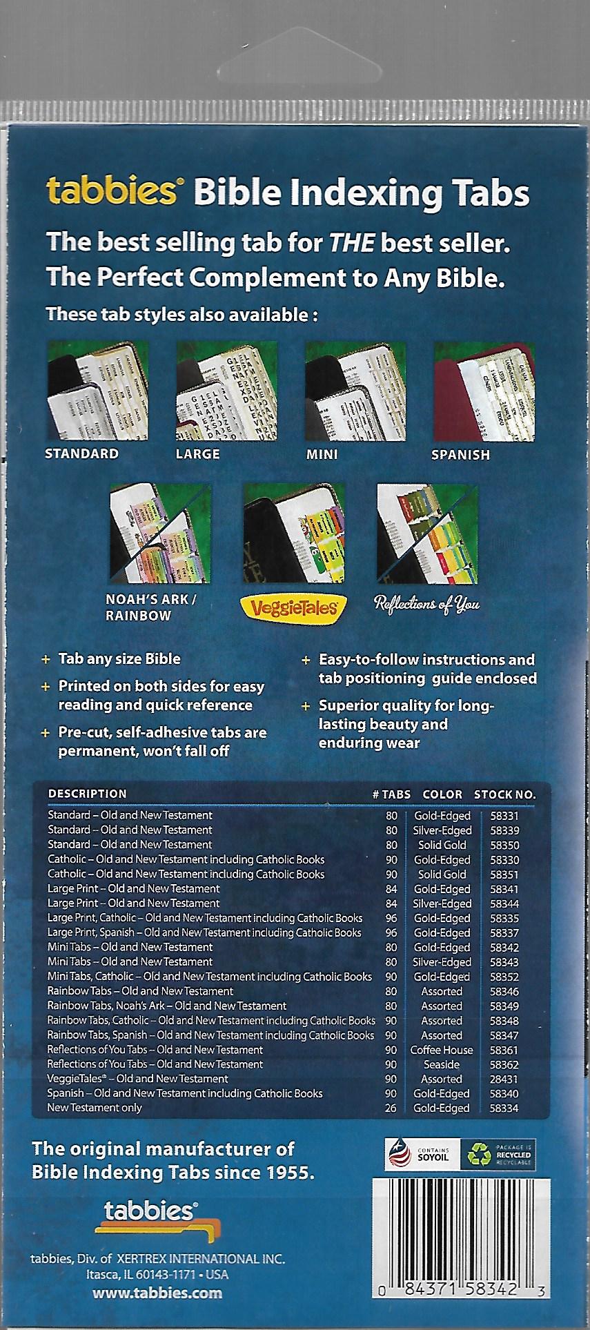 Bible Tab: Mini-Old & New Testament Gold Edge – Truth & Sincerity